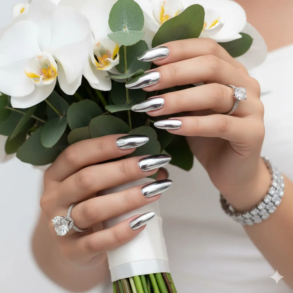 15 Awesome Wedding Nail Ideas Every 2025