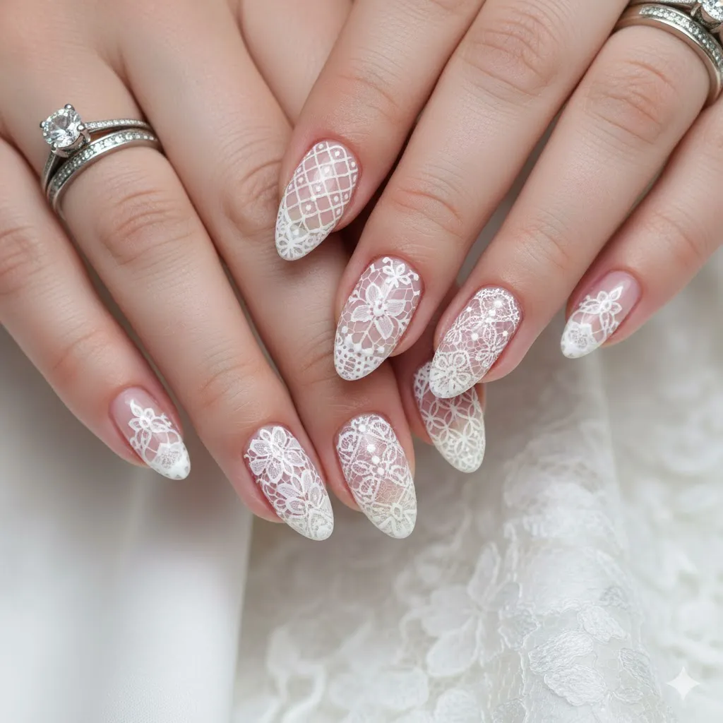 15 Awesome Wedding Nail Ideas Every 2025